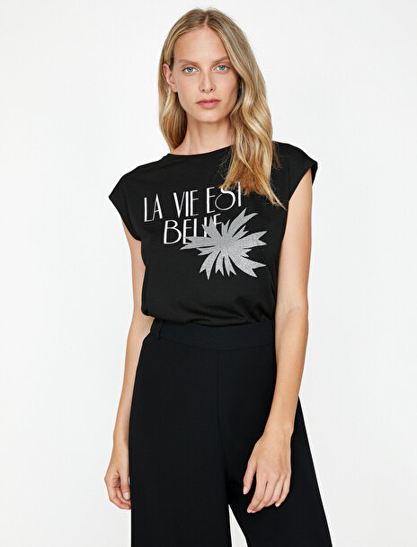 Koton Kadın Yazılı Baskılı Atlet