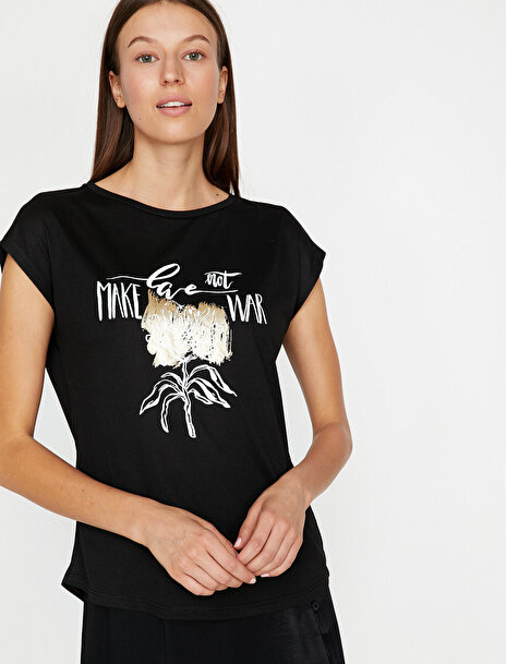 Koton Kadın Yazılı Baskılı Atlet