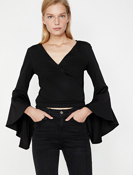 Koton Kadın Volan Detaylı Bluz
