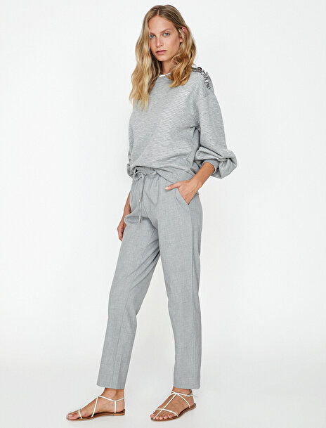 Koton Kadın Beli Bağlamalı Jogger  Pantolon