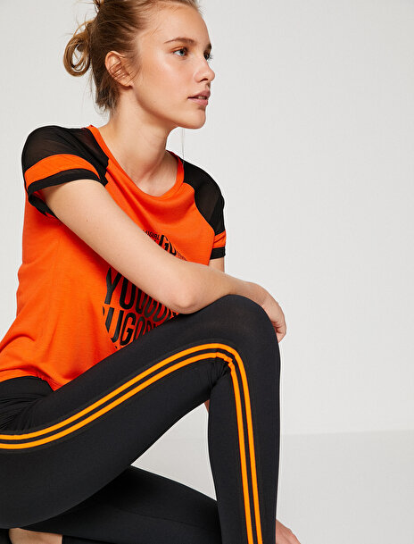 Koton Kadın Şeritli Tayt