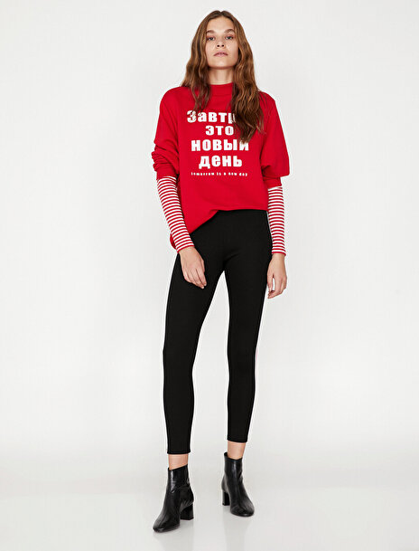 Koton Kadın Şeritli Tayt