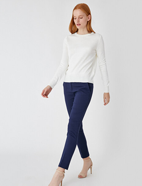 Koton Kadın Düz Renk Cigarette Pantolon