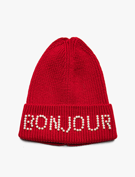 Koton Kadın İnci Detaylı Bere