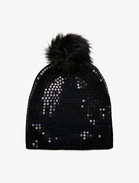 Koton Kadın Ponpon Detaylı Bere