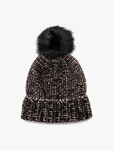 Koton Kadın Ponpon Detaylı Bere