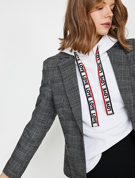 Koton Kadın Kareli Ceket