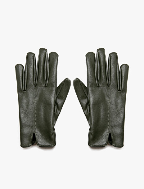 Koton Kadın Deri Görünümlü Eldiven