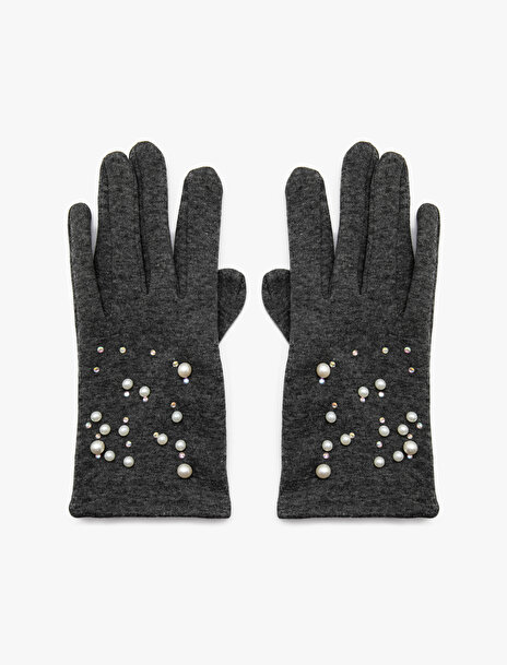 Koton Kadın İnci Detaylı Eldiven