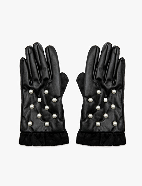Koton Kadın İnci Detaylı Eldiven