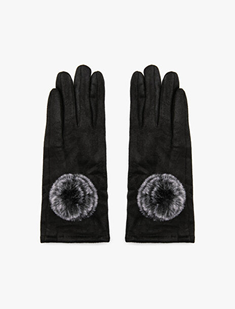 Koton Kadın Ponpon Detaylı Eldiven