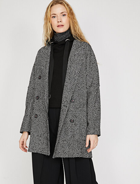 Koton Kadın Love For Koton Düğmeli Kaban