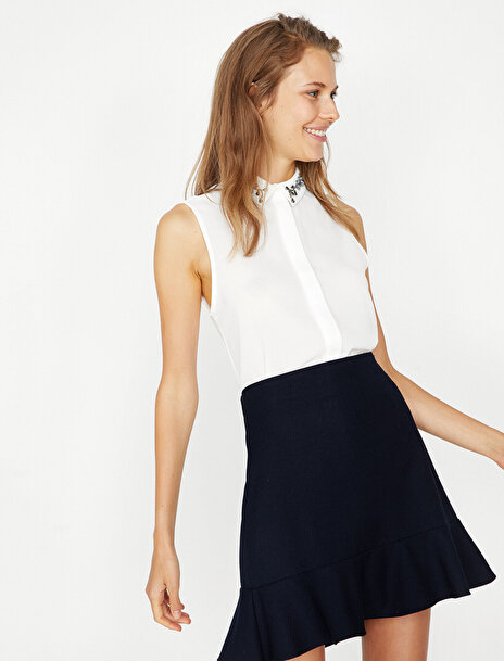 Koton Kadın İşlemeli Gömlek