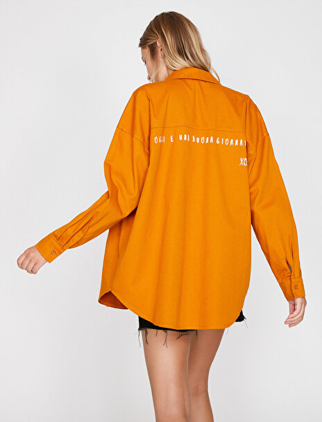 Koton Kadın Yazı Baskılı Gömlek