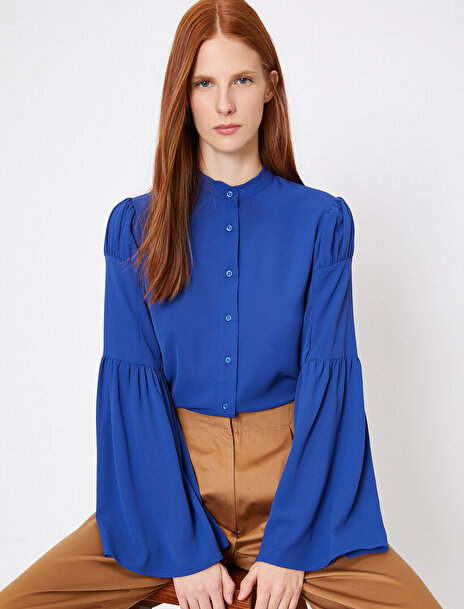 Koton Kadın Kolları Volanlı Gömlek