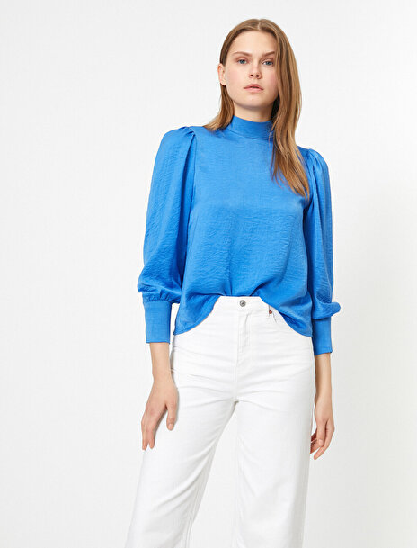 Koton Kadın Yüksek Yaka Gömlek Koton Kadın Yüksek Yaka Gömlek