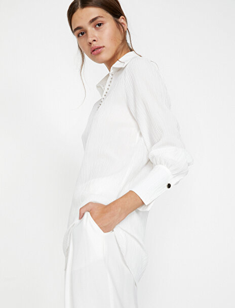 Koton Kadın Boncuk Detaylı Bluz