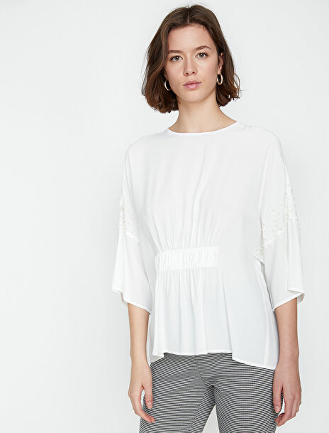Koton Kadın Boncuk Detaylı Bluz