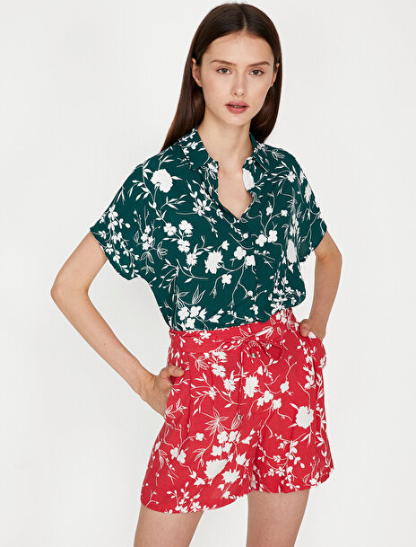 Koton Kadın Çiçek Desenli Bluz