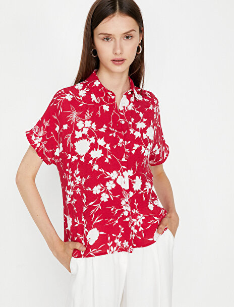 Koton Kadın Çiçek Desenli Bluz