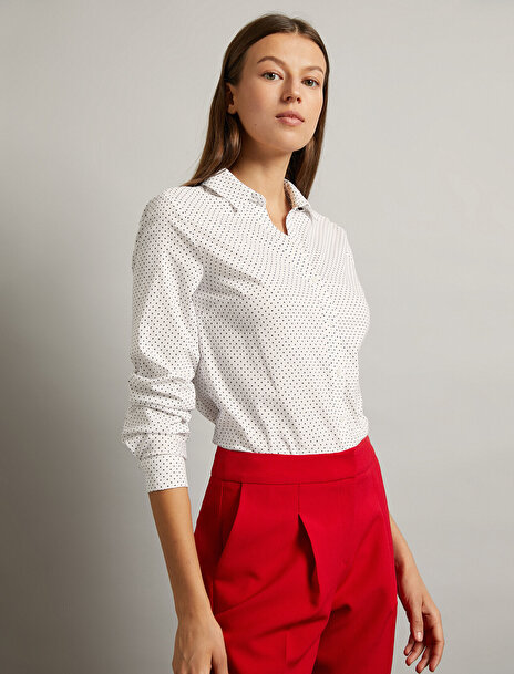 Koton Kadın Puantiyeli Gömlek