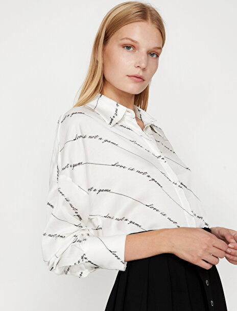 Koton Kadın Love For Koton Gömlek