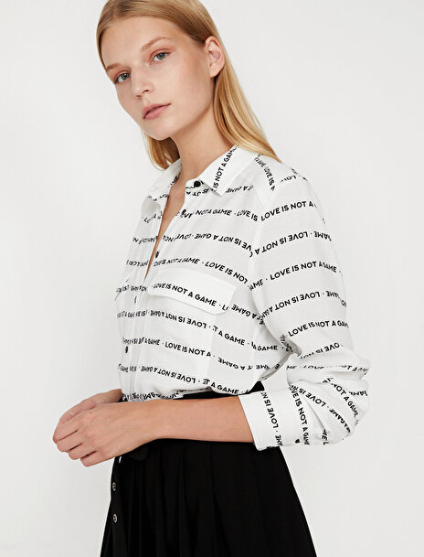 Koton Kadın Love For Koton Gömlek