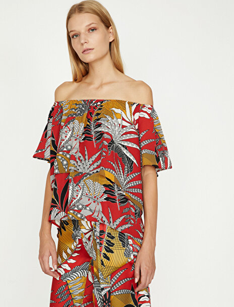 Koton Kadın Çiçek Desenli Bluz