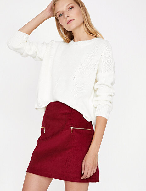 Koton Kadın Kadife Etek