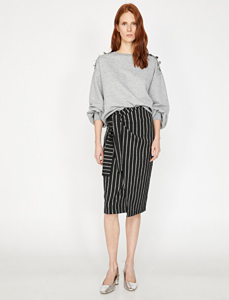 Koton Kadın Çizgili Etek