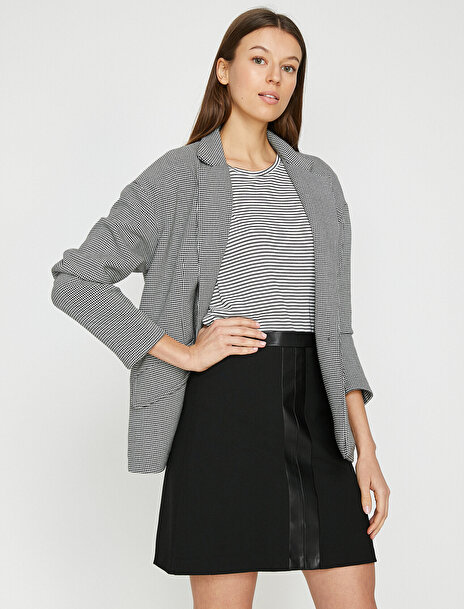 Koton Kadın Deri Detaylı Etek