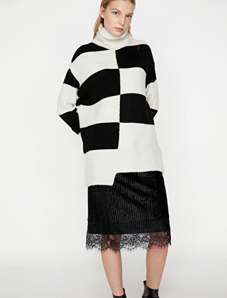 Koton Kadın Dantel Detaylı Etek