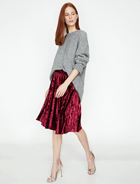 Koton Kadın Kadife Etek