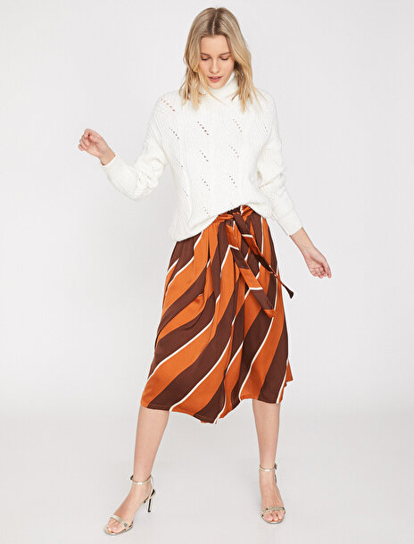 Koton Kadın Beli Bağlamalı Etek