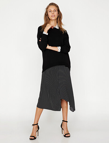 Koton Kadın Çizgili Etek