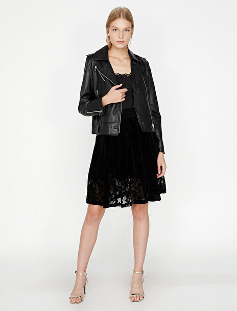 Koton Kadın Dantel Detaylı Etek