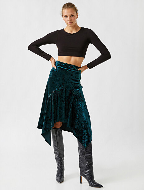 Koton Kadın Kadife Etek