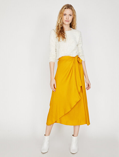 Koton Kadın Beli Bağlamalı Etek