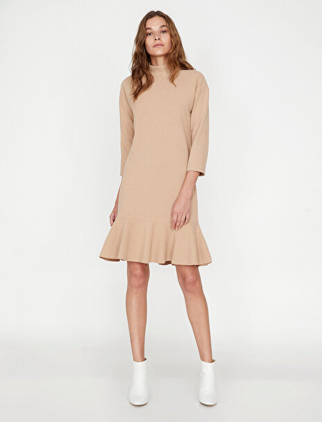 Koton Kadın Fırfır Detaylı Elbise