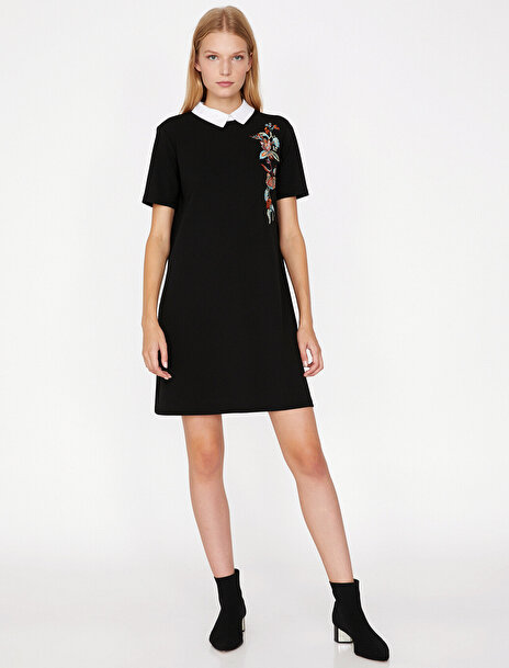 Koton Kadın İşlemeli Elbise