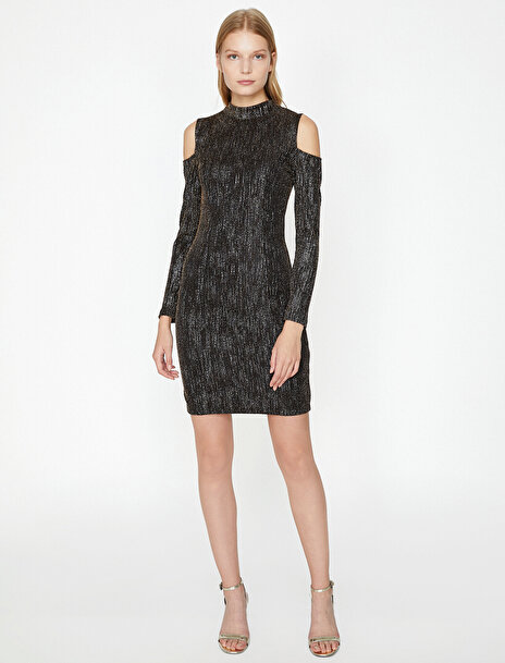 Koton Kadın Omuz Detaylı Elbise Abiye