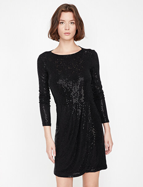 Koton Kadın Pul Detaylı Elbise Abiye