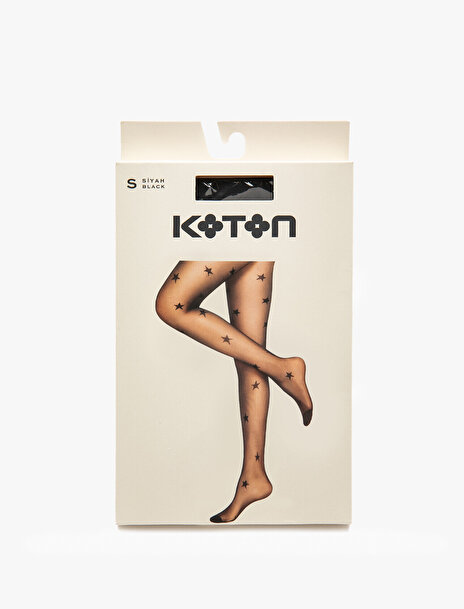 Koton Kadın Desenli Külotlu Çorap