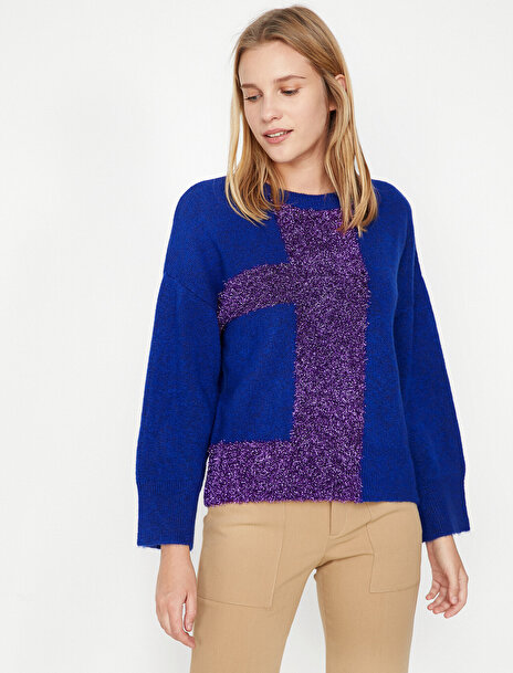 Koton Kadın İşlemeli Triko Kazak