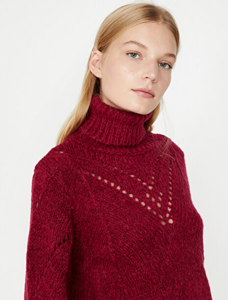 Koton Kadın Boğazlı Triko Kazak