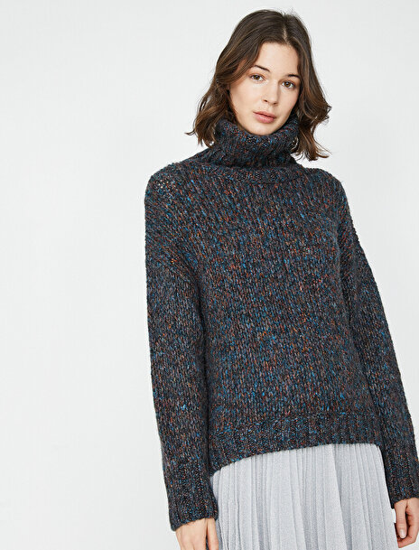 Koton Kadın Boğazlı Triko Kazak