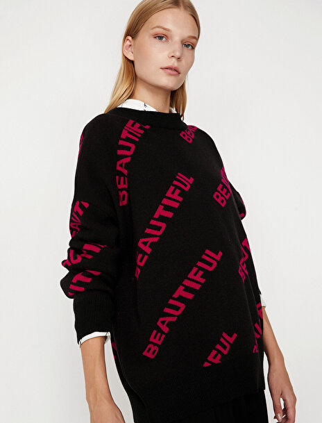 Koton Kadın Love For Koton Triko Kazak