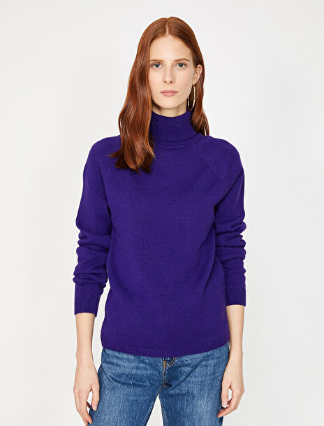 Koton Kadın Boğazlı Triko Kazak