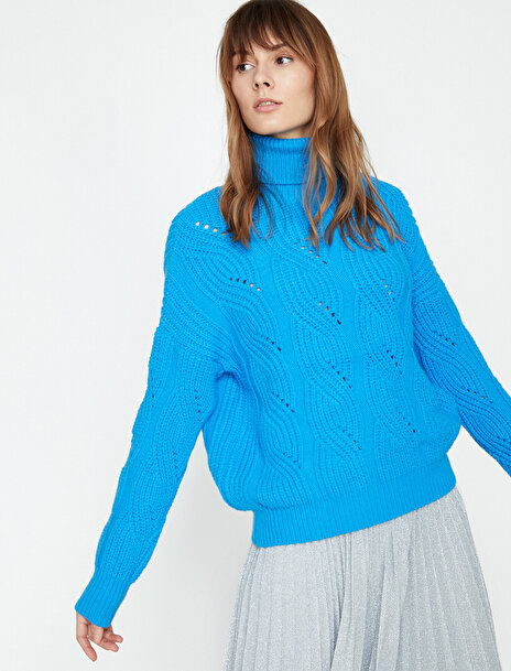 Koton Kadın Boğazlı Triko Kazak