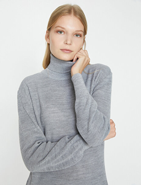 Koton Kadın Boğazlı Triko Kazak